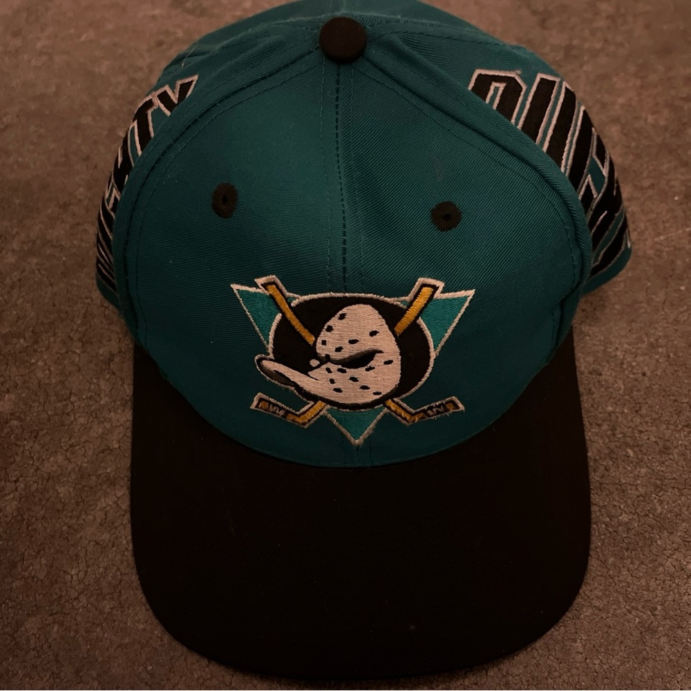 Rare Disney Store Anaheim Mighty Ducks Snapback Hat C… - Gem